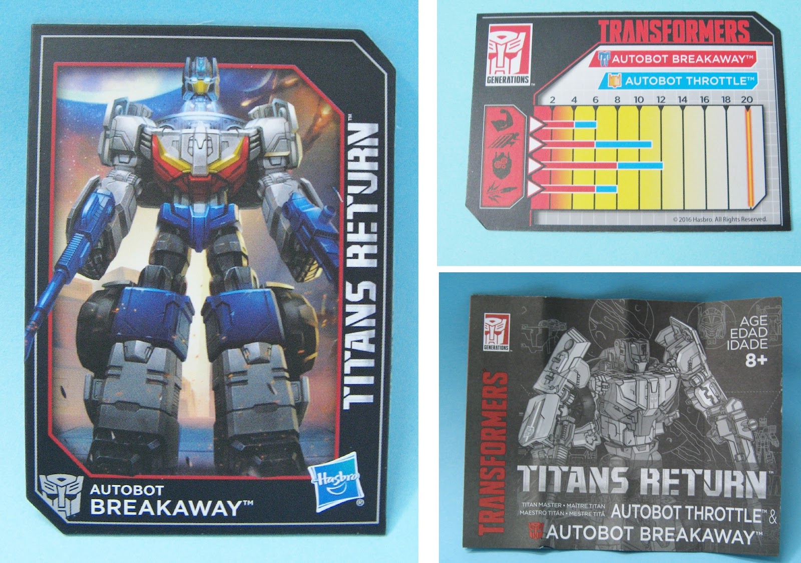 TRANSFORMERS Generations Titans Return Deluxe class Autobot Throttle ...