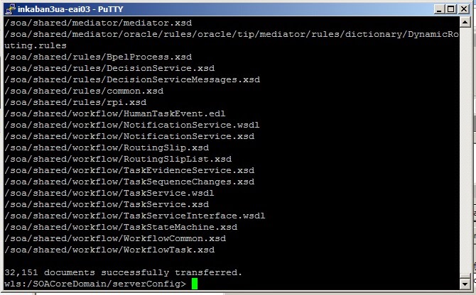 Backing Up The Mds Repository Artifacts Oracle Soa Suite 11g