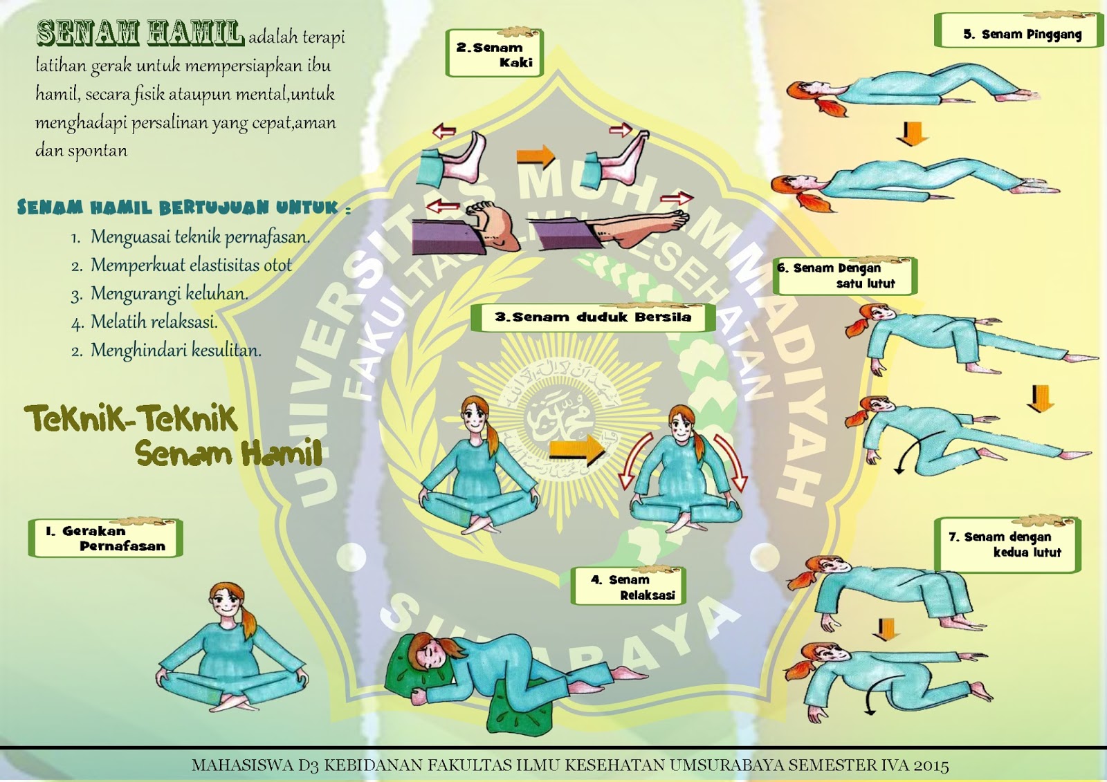 leaflet senam hamil ~ words, creativity, design