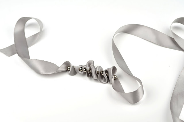 KLIK KLIK JEWELRY: KIY PROJECT# 2: GRAY RIBBON NECKLACE