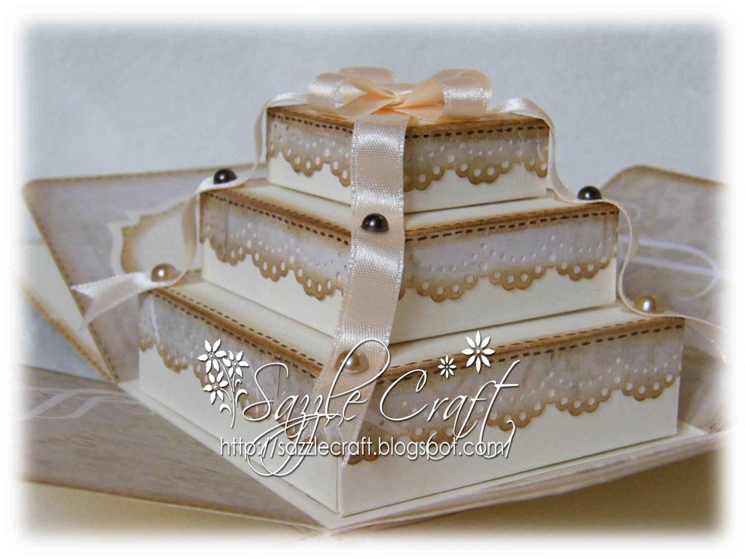 Sazzle Craft: Vintage Wedding Exploding Box