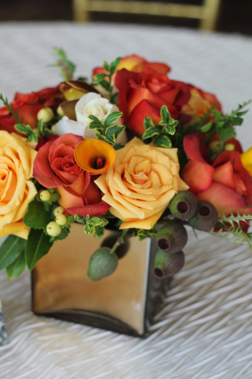 Chic Floral Designs: Today's wedding