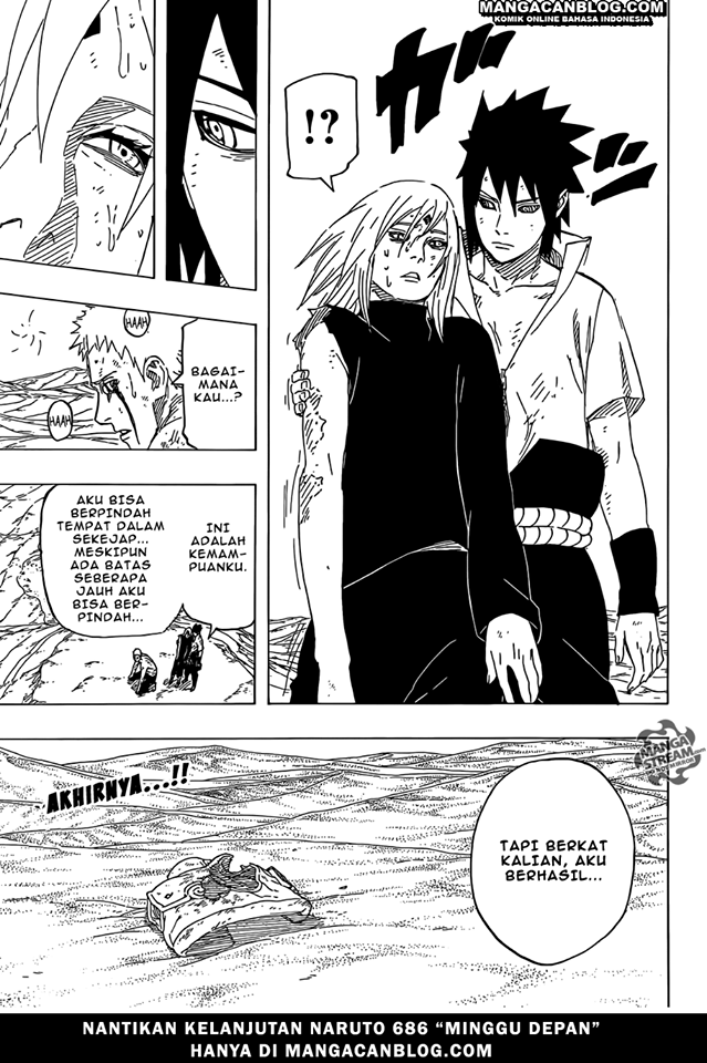 Alur Cerita Versi Teks Naruto Chapter 685 Bahasa Indonesia