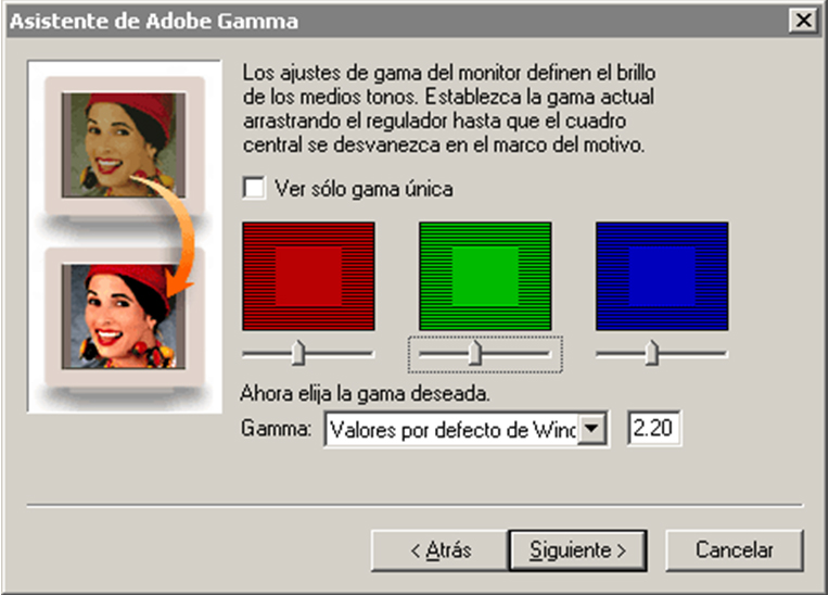 IMAGEN: Calibrar el monitor con Adobe Gamma