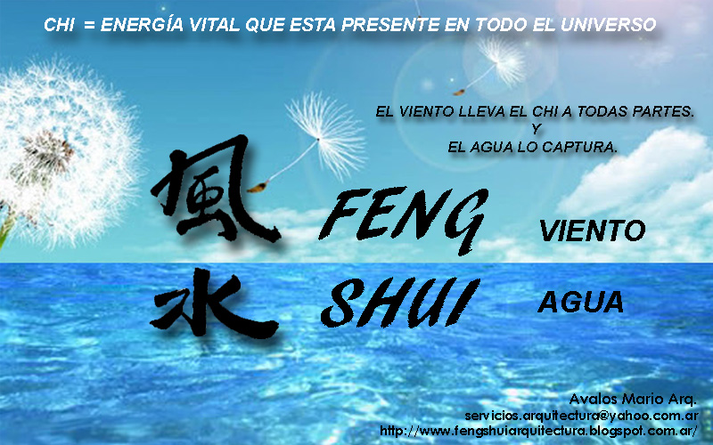 ARQUITECTURA Y FENG SHUI: FENG SHUI - VIENTO AGUA