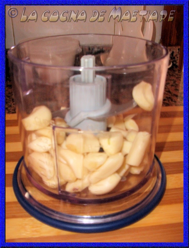 La cocina de Maetiare: Ajo picado al estilo Ninja