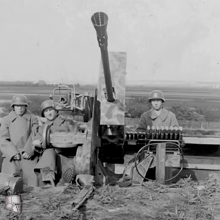 AMO DEL CASTILLO: FLAKTÜRME. Armamento. 3'7 cm. Flak 18/36/37/43