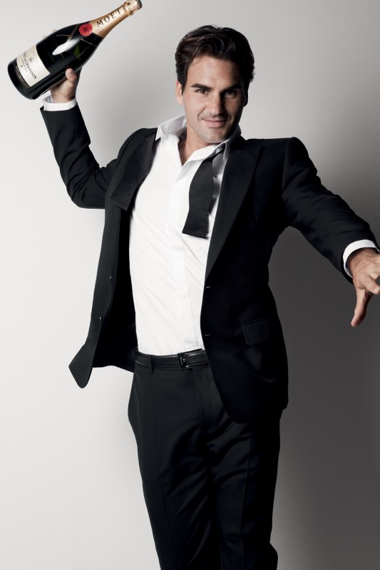 Smartologie: Roger Federer: New Moët & Chandon Brand Ambassador