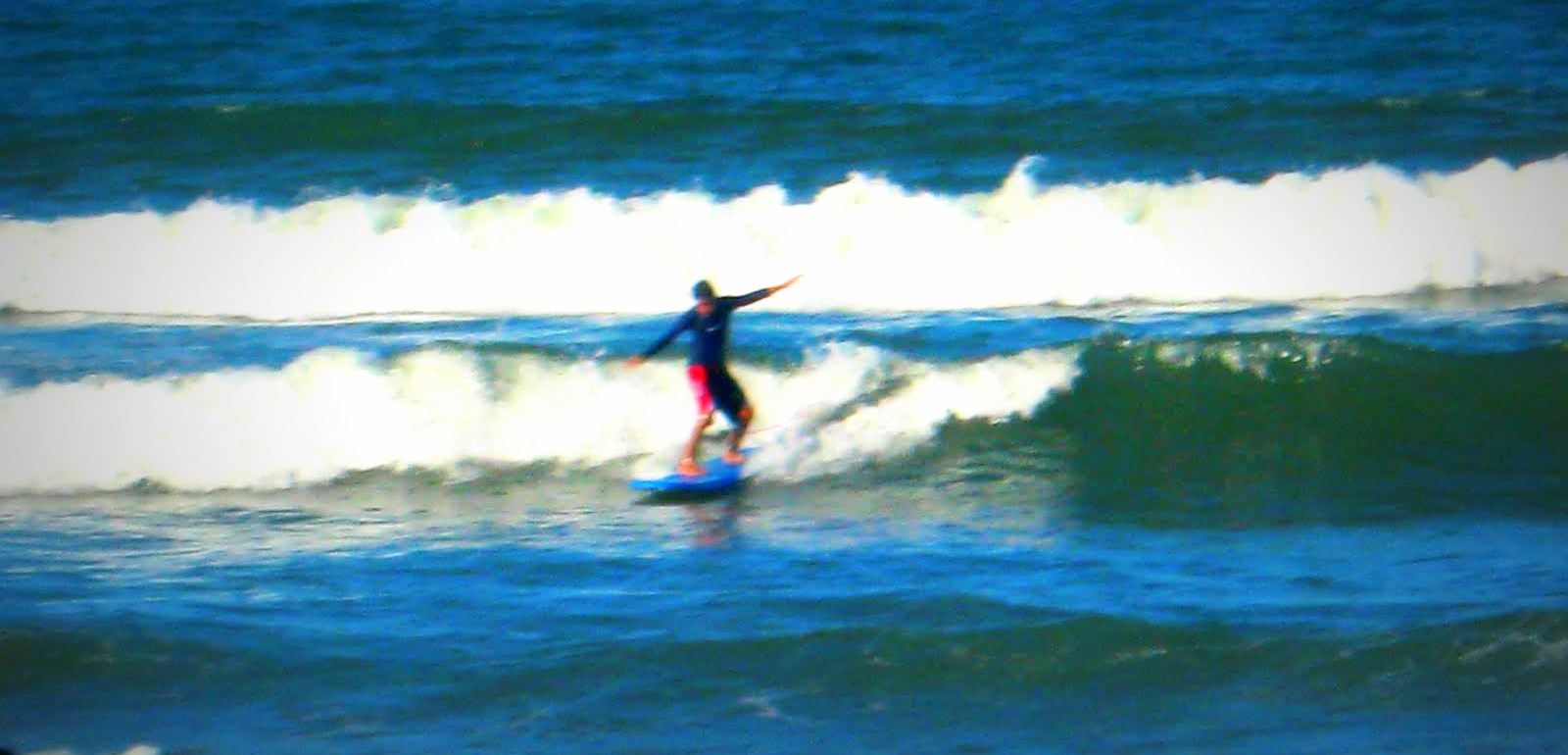 Surfing in Baler, Aurora