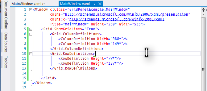 Dashboards(fx): WPF GridPanel Tutorial