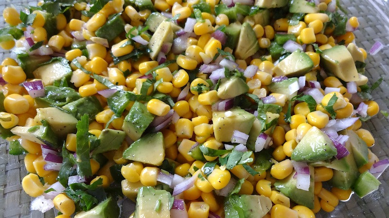 Salsa de Elote y Aguacate