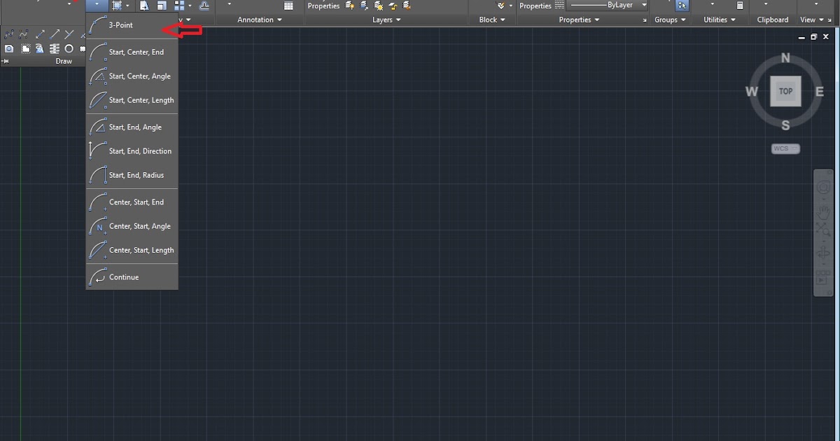 Using of Arc command in Autocad | Informational Encyclopedia