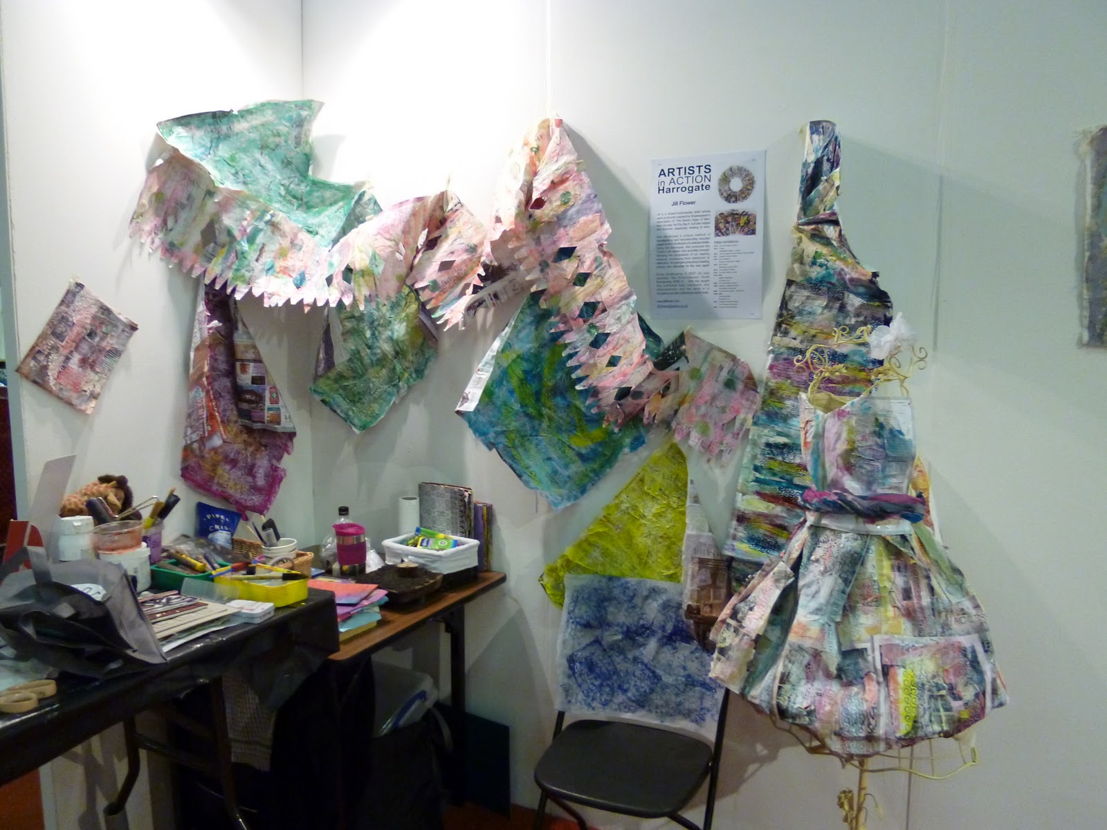 Jill Flower - Textile Artist: Artist in Action at Harrogate with Art Van Go