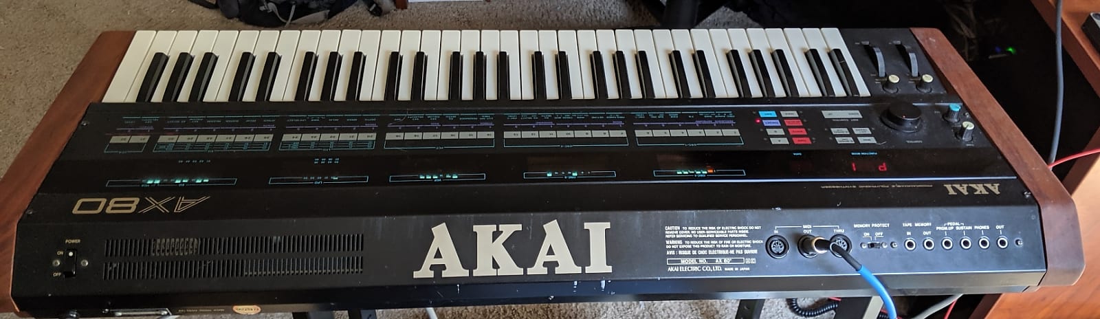 MATRIXSYNTH: Akai AX80 w/ Custom Wood Side Panels