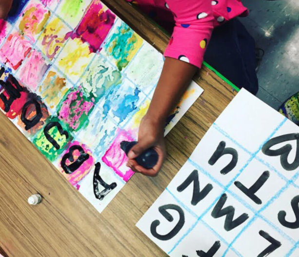 Cassie Stephens: In the Art Room: Kindergarten Alphabet Paintings