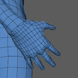 3D Modeling Records: Hands topology