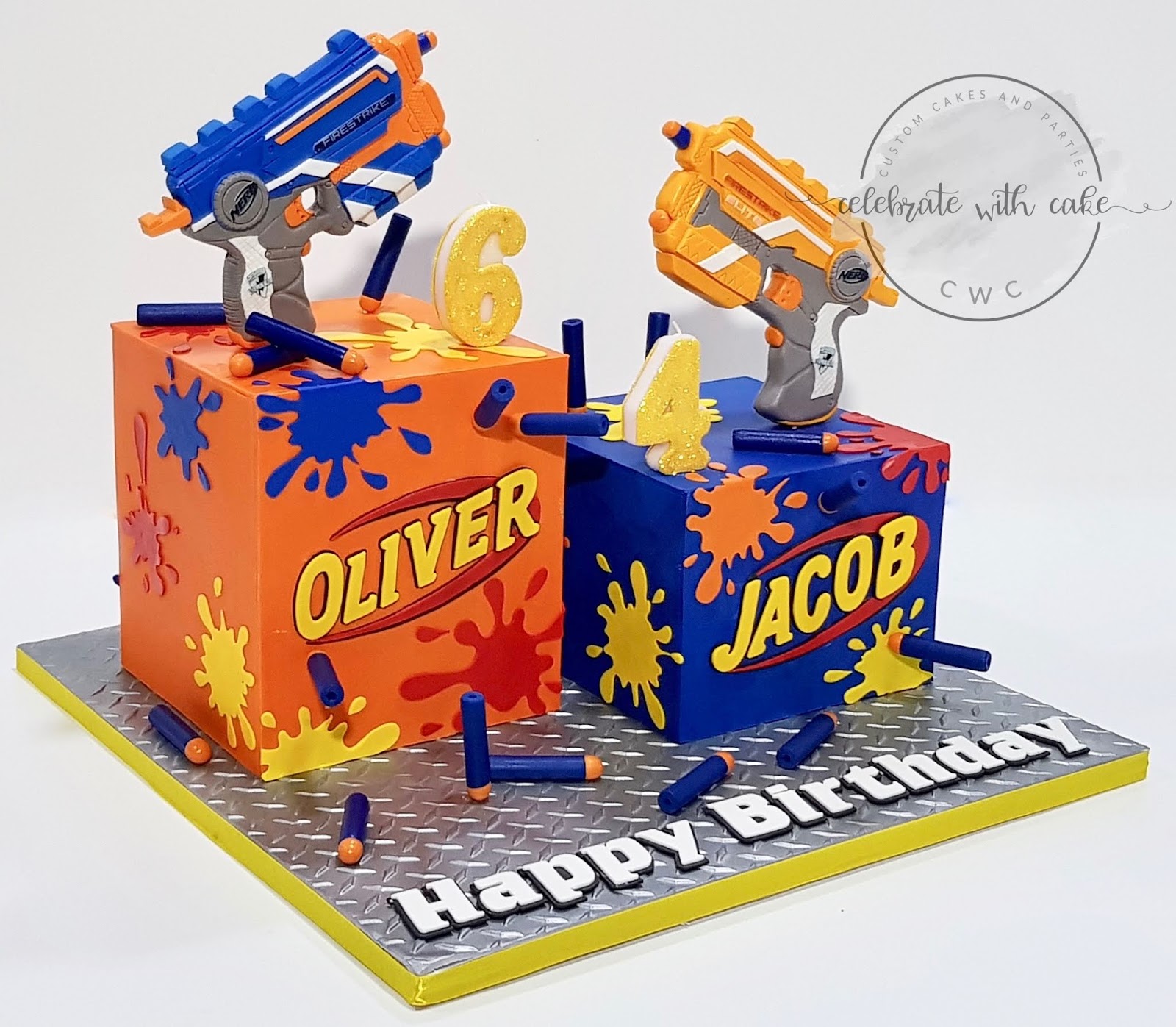 Celebrate with Cake!: Two Nerf Guns Cake