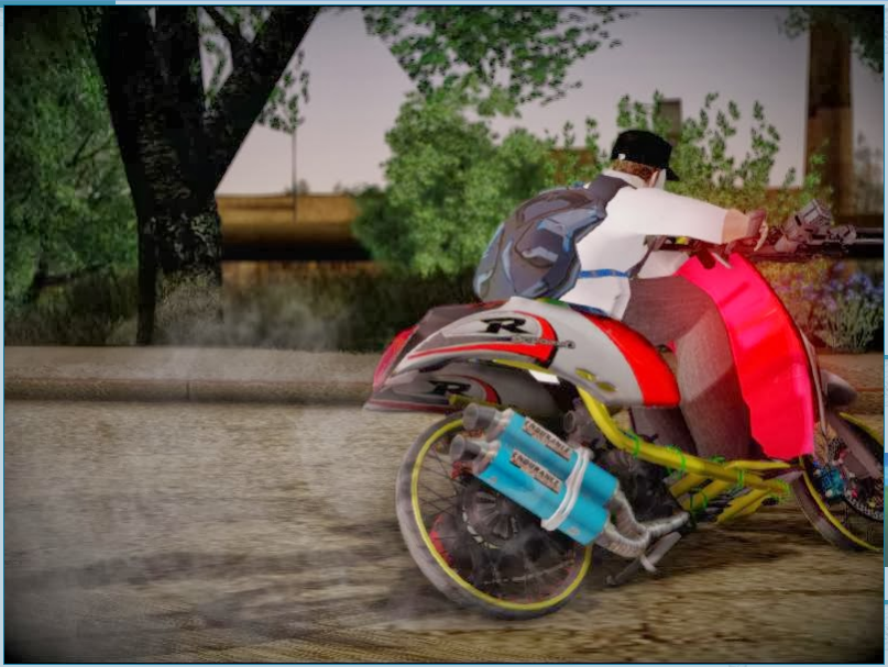 MOD GTA SA [DRAG BIKE] BAIHAQI™: Scoopy Drag