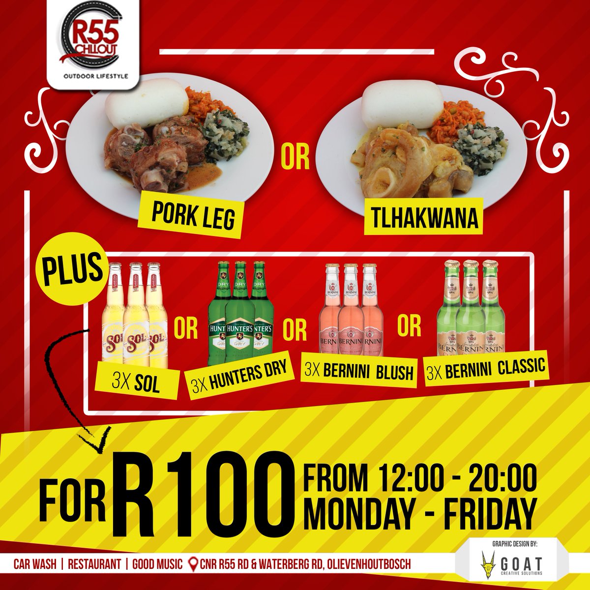 R55 CHILLOUT OUTDOOR LIFESTYLE: Menu