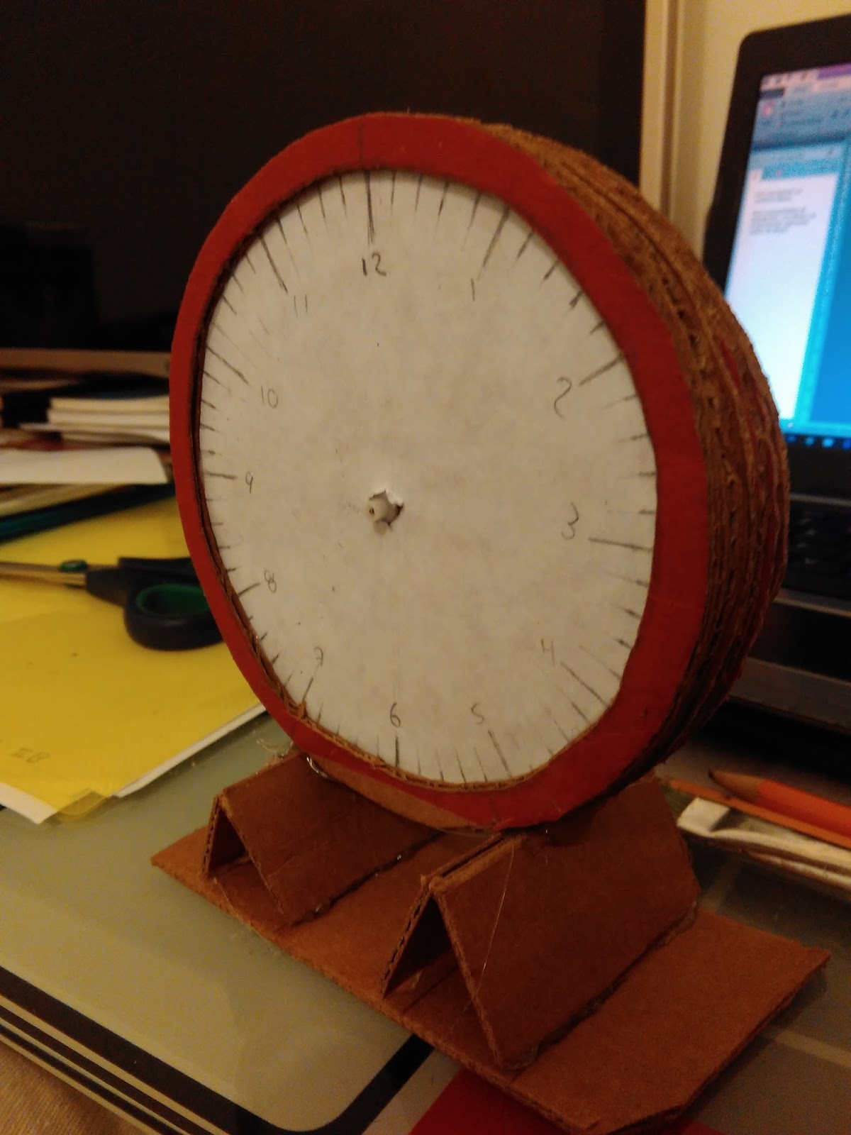 Como hacer un reloj de Cartón