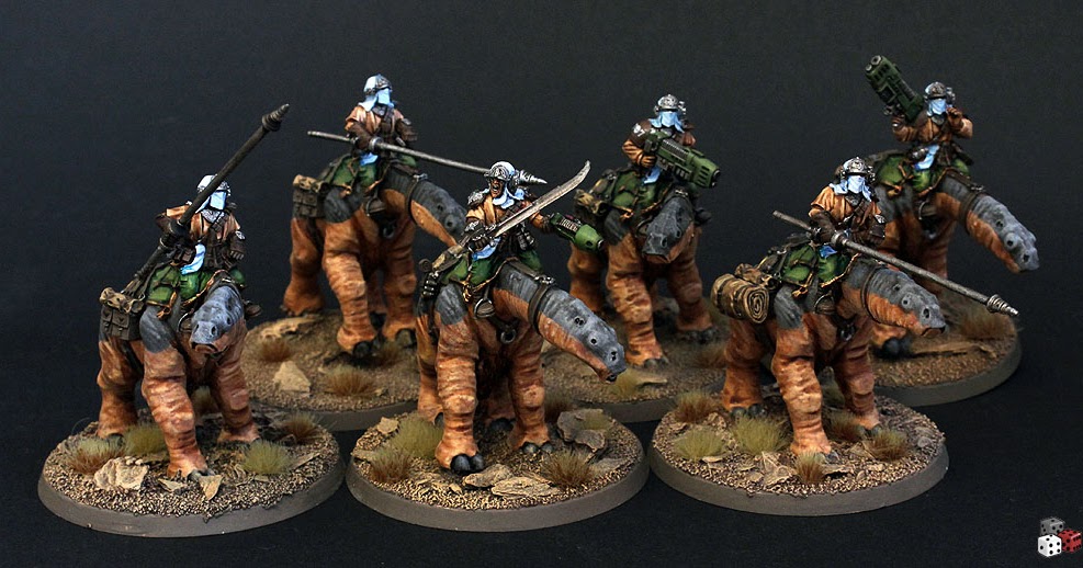 Würfelwiese: Tallarn Desert Raiders: Mukaali Rough Riders