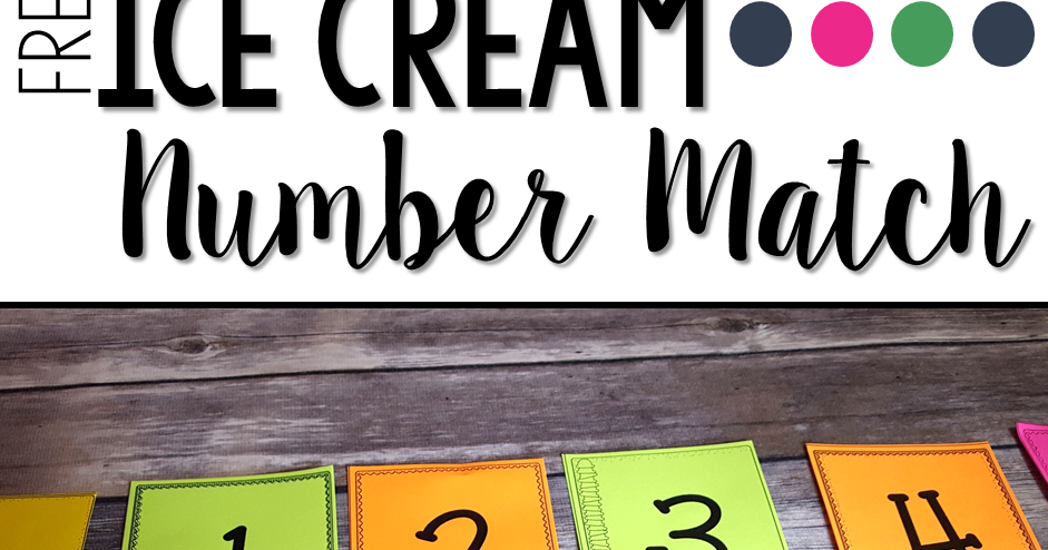 Ice Cream Number Match | Sara J Creations