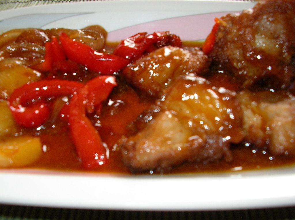 CERDO EN SALSA AGRIDULCE PLATO NAVIDEÑO