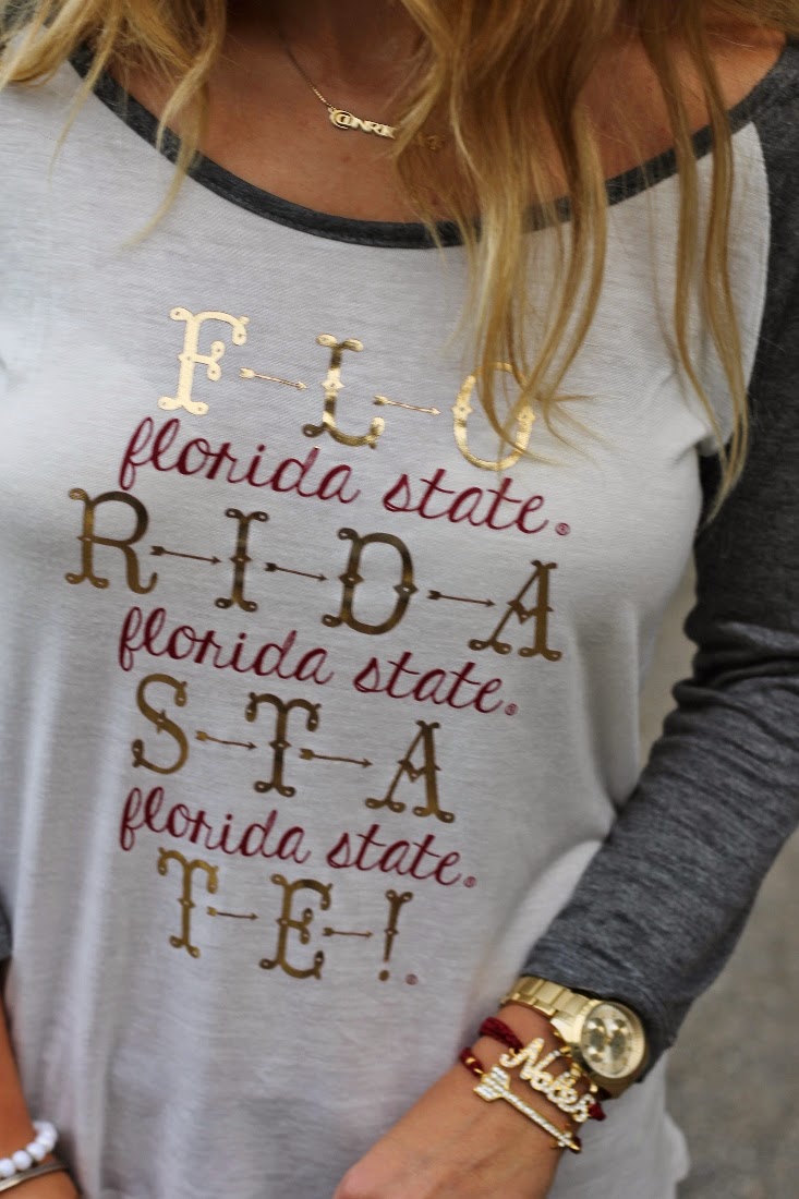 Bedazzles After Dark: Game Day Outfit: FSU Baseball Tee & Jeans