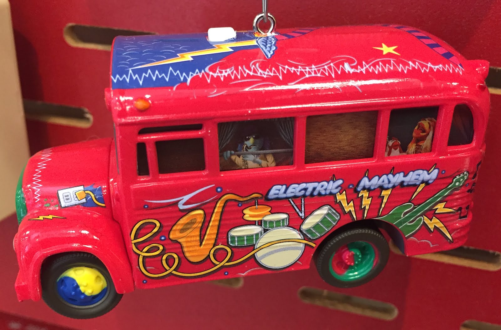 Muppet Stuff: Review: Hallmark Electric Mayhem Bus Ornament!