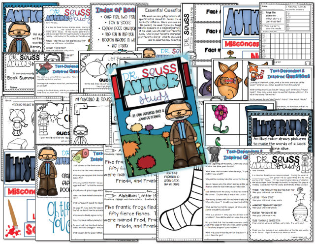 Eberhart's Explorers: Dr. Seuss Author Study & Craftivity