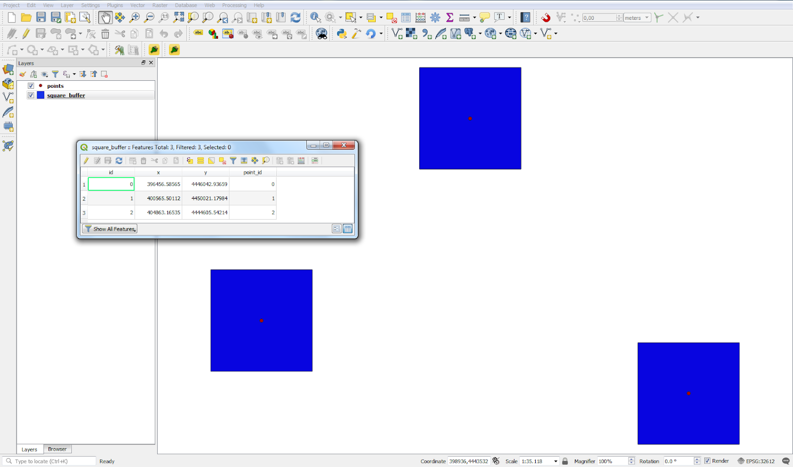 El blog de José Guerrero: Creando buffers cuadrados alrededor de puntos ...