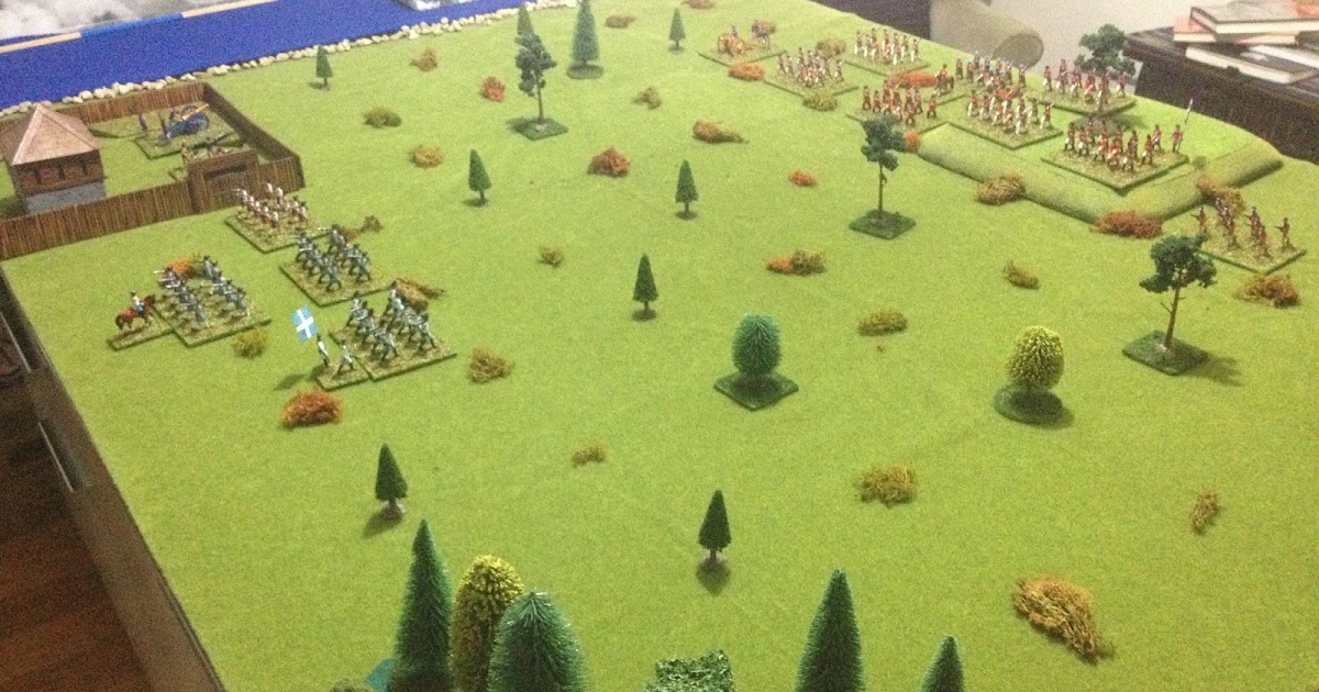 Grid based wargaming - but not always: French Indian War - Game 9 setup
