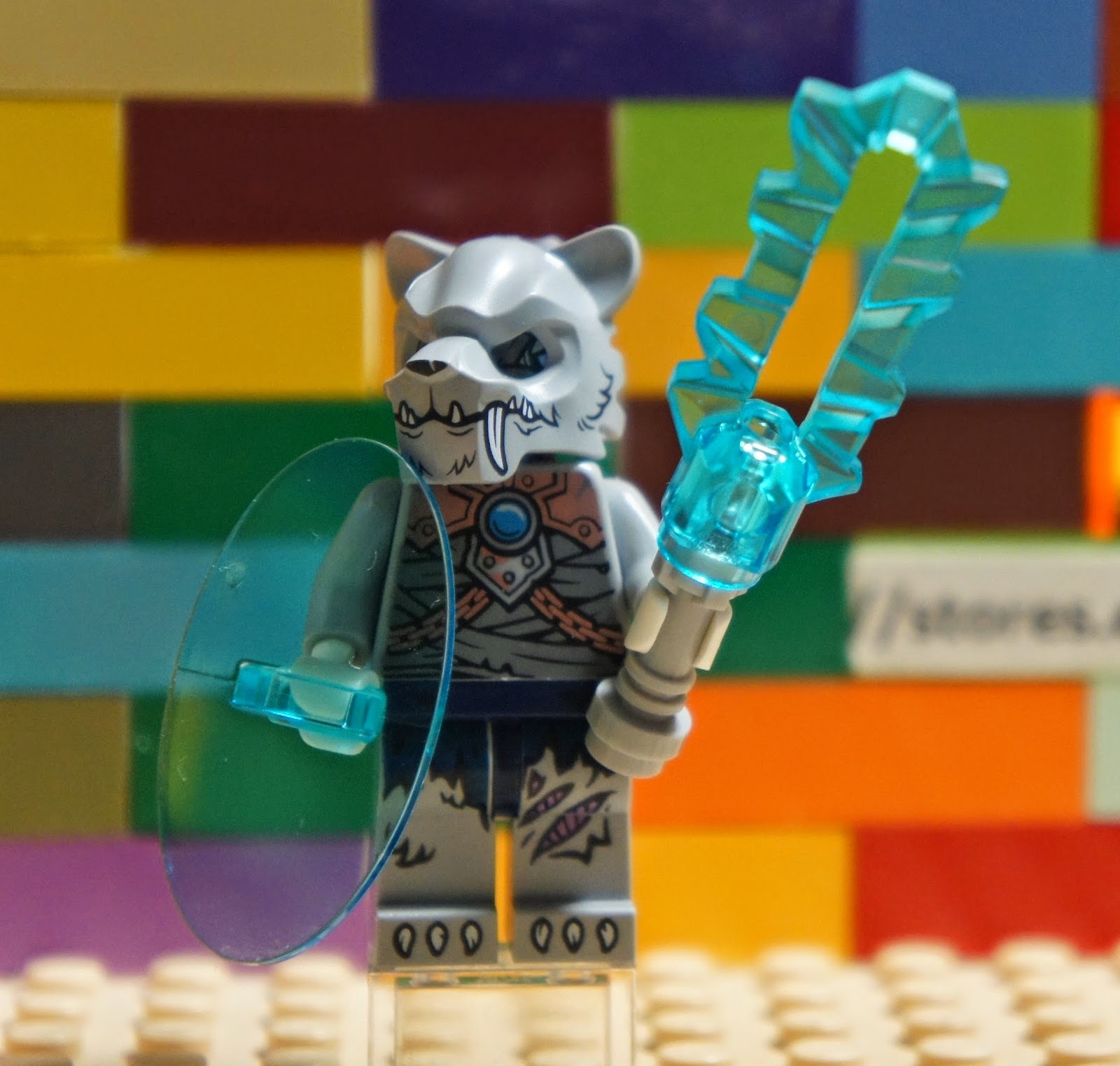 LEGO LOC126 TIGER WARRIOR #2 Minifigure Saber Tooth Tribe Legends of ...