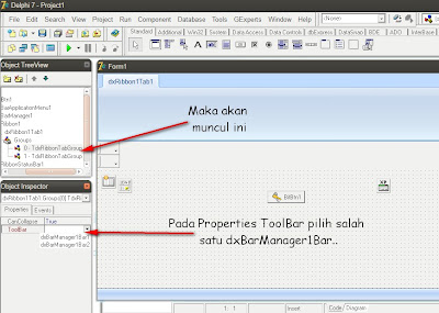 Getting Started with Arduino and Genuino UNO: DELPHI7 :: Cara Membuat Tampilan Ribbon dengan Delphi