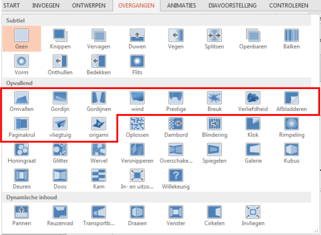 Luc's PowerPoint blog: Wat is nieuw in PowerPoint 2013-10 - Dia-overgangen