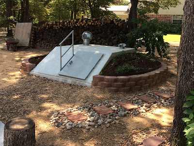 A Tispy Oklahoma Gardener: In-ground Storm Cellar Decorating Idea