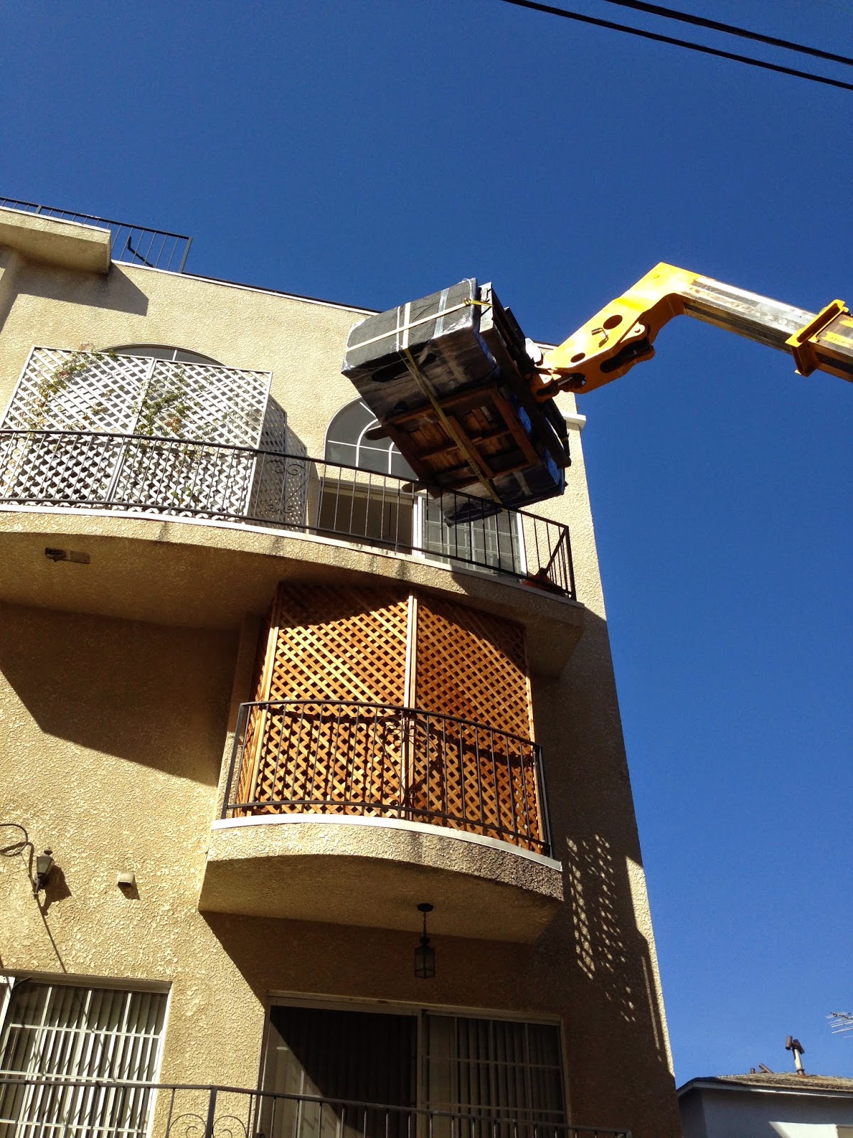 Sofa Hoisting Services Los Angeles
