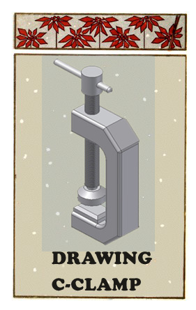 Menggambar Teknik : DRAWING C- CLAMP