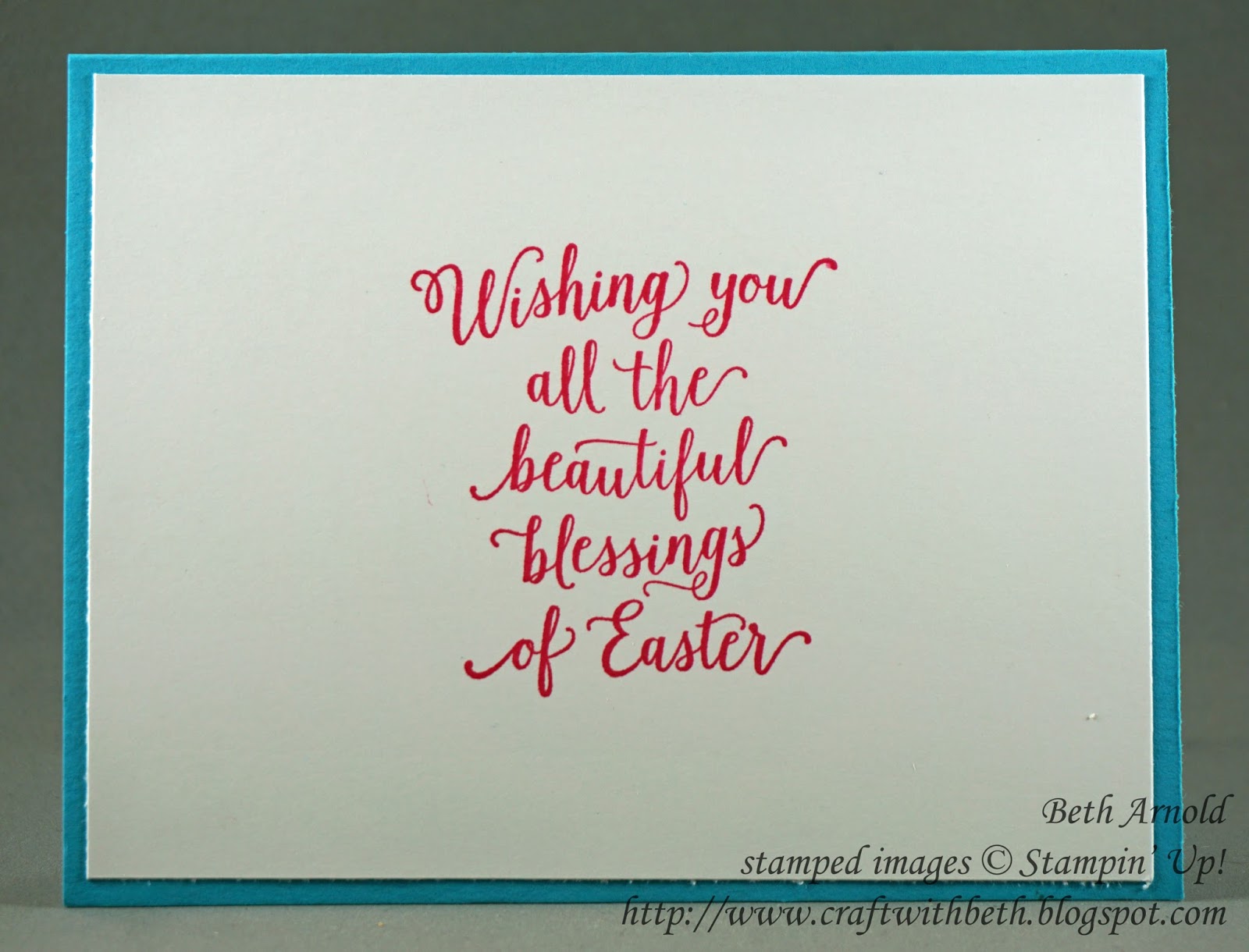Craft with Beth: Easter Chick Card