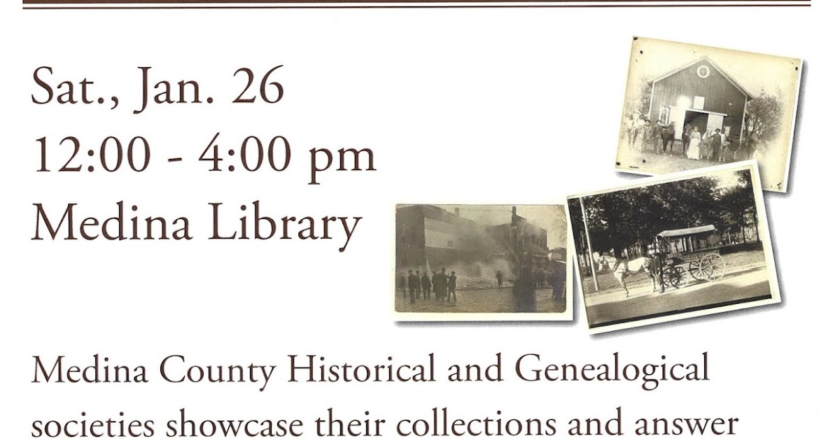 Genealogy Gal: MEDINA COUNTY HISTORY FAIR Genealogy Gal: MEDINA COUNTY HISTORY FAIR