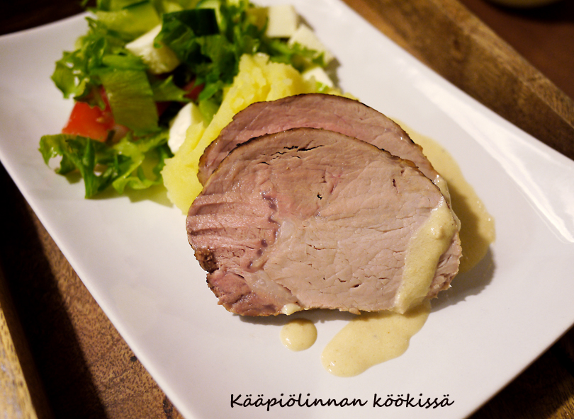 Kääpiölinnan köökissä: Uunissa kypsennetty porsaan ulkofilee