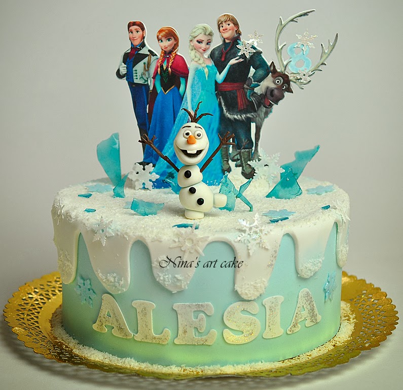 Nina's Art Cake: Tort "Frozen" pentru Alesia