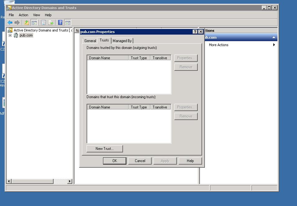 ADFS Federation with Two-way AD Trust: How to create trust in windows ...