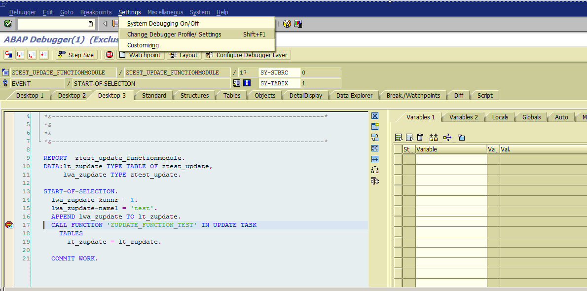 SAP Technical: How to debug a update function module SAP Technical: How to debug a update function module