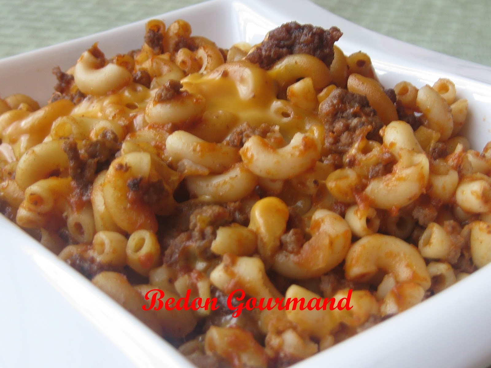 Macaroni à la viande | Bedon Gourmand