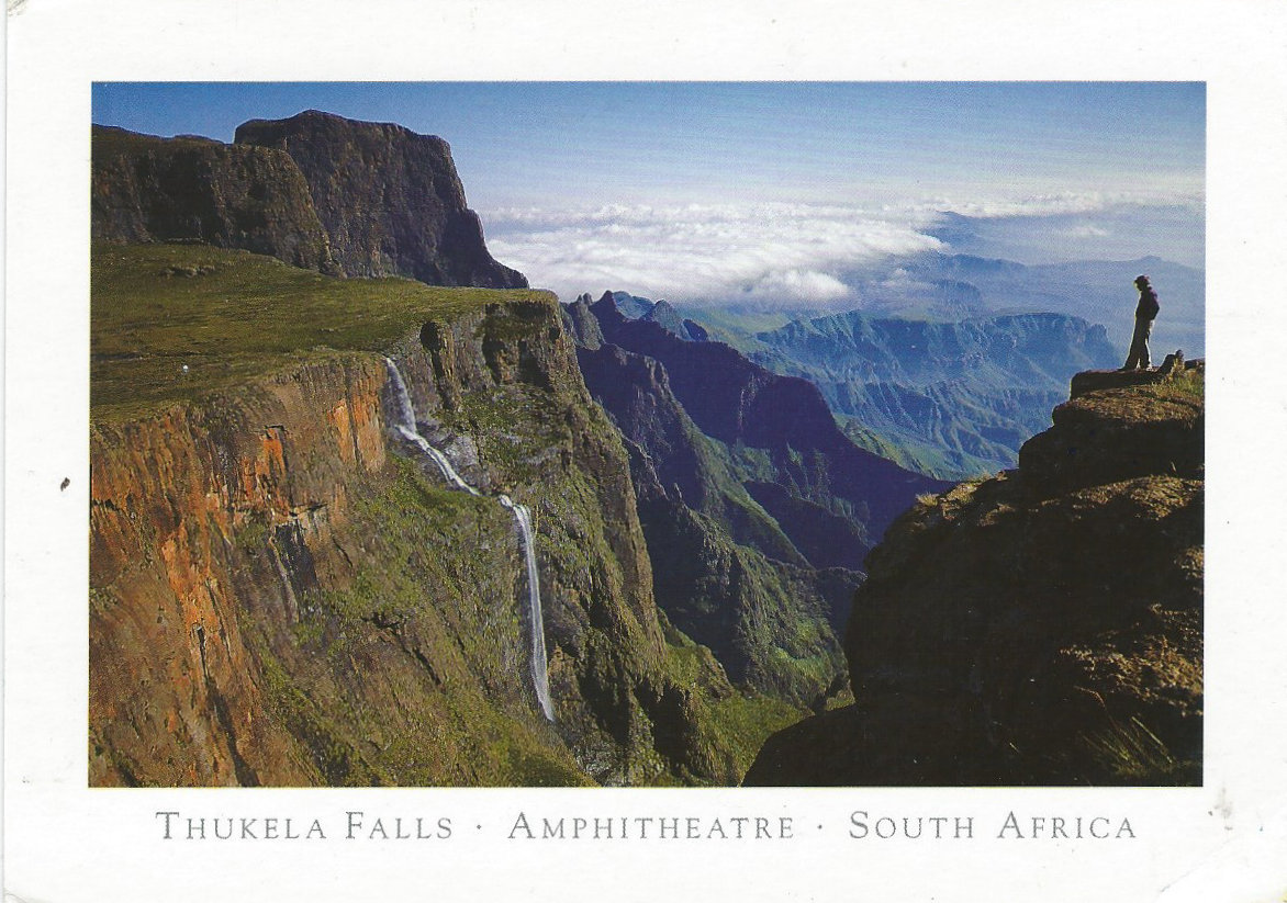 dewereldiskleinenmooi: Thukela waterval, kaart van Denise uit Zuid Afrika