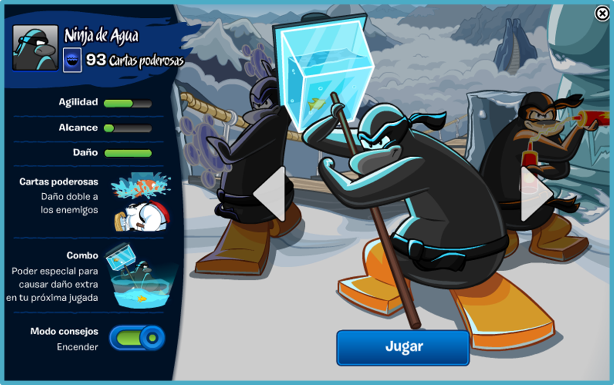Trucos De Club Penguin Cow: ¡Guia - Card Jitsu Nieve!