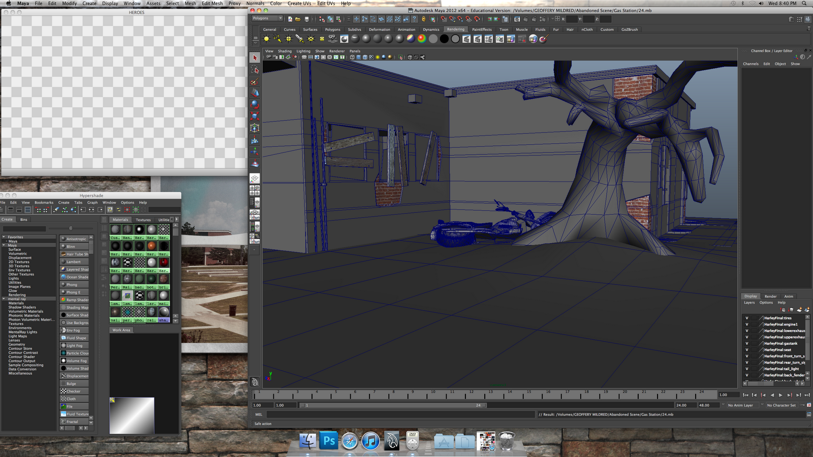 Digital 3d Modeling Animation I Partial Renders