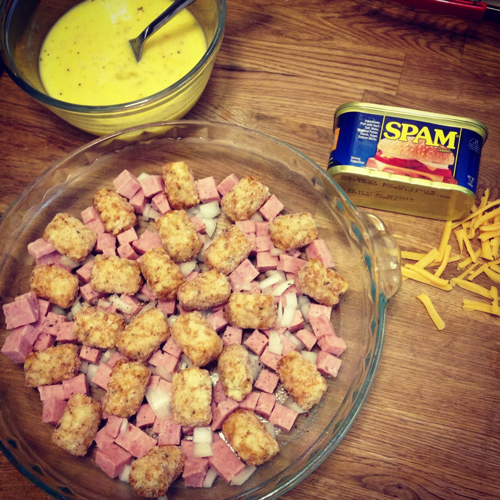 Crafty Lumberjacks: SPAM Tater Tot Casserole for Dad!